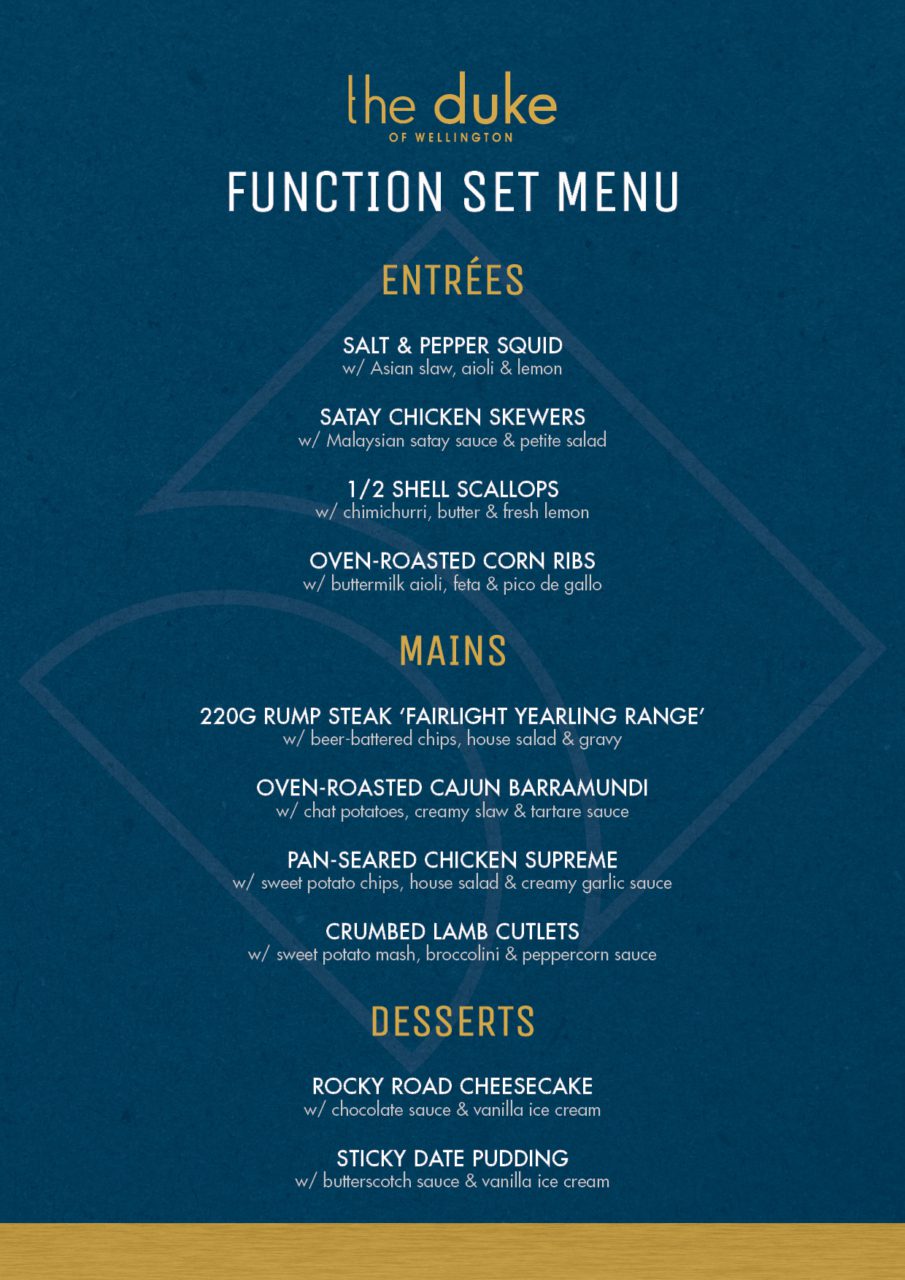 Functions – The Duke of Wellington