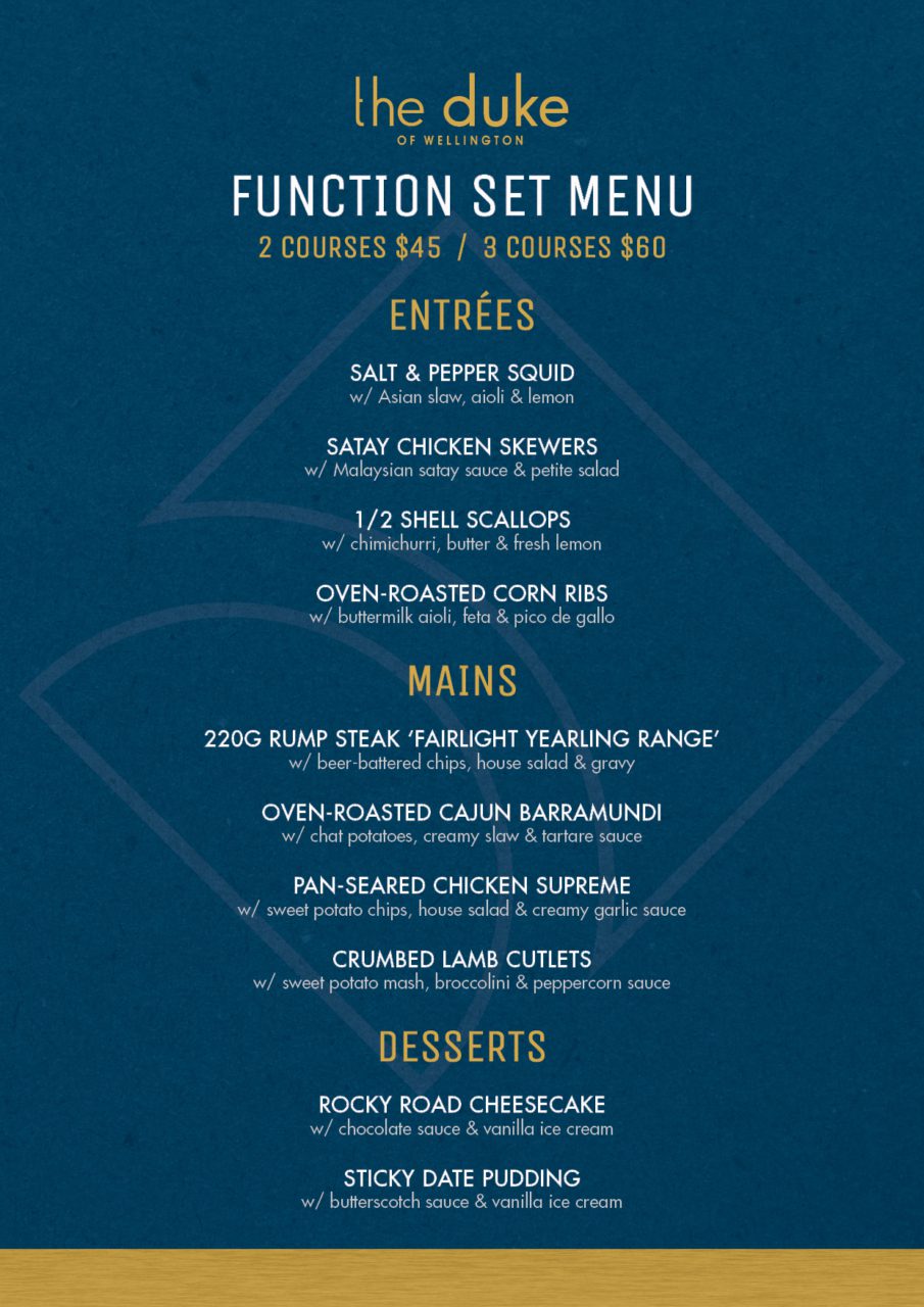 Functions – The Duke of Wellington